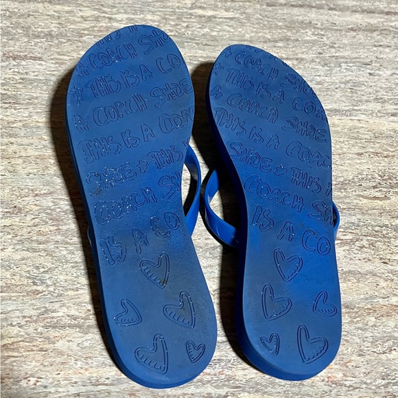 Coach | Shoes | Coach Kali Blue Pink And White Flip Flop Sandals | Poshmark